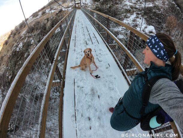 Hike to the Bear Canyon Suspension Bridge, Draper, UT - Girl on a Hike